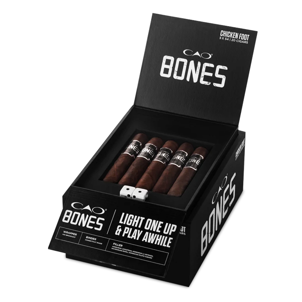 CAO Bones Chicken Foot Robusto [20] – Villars Cigar VIU